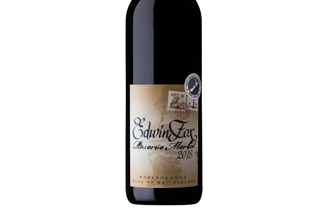 Edwin Fox Reserve Marlborough Merlot 2018 – Black Market