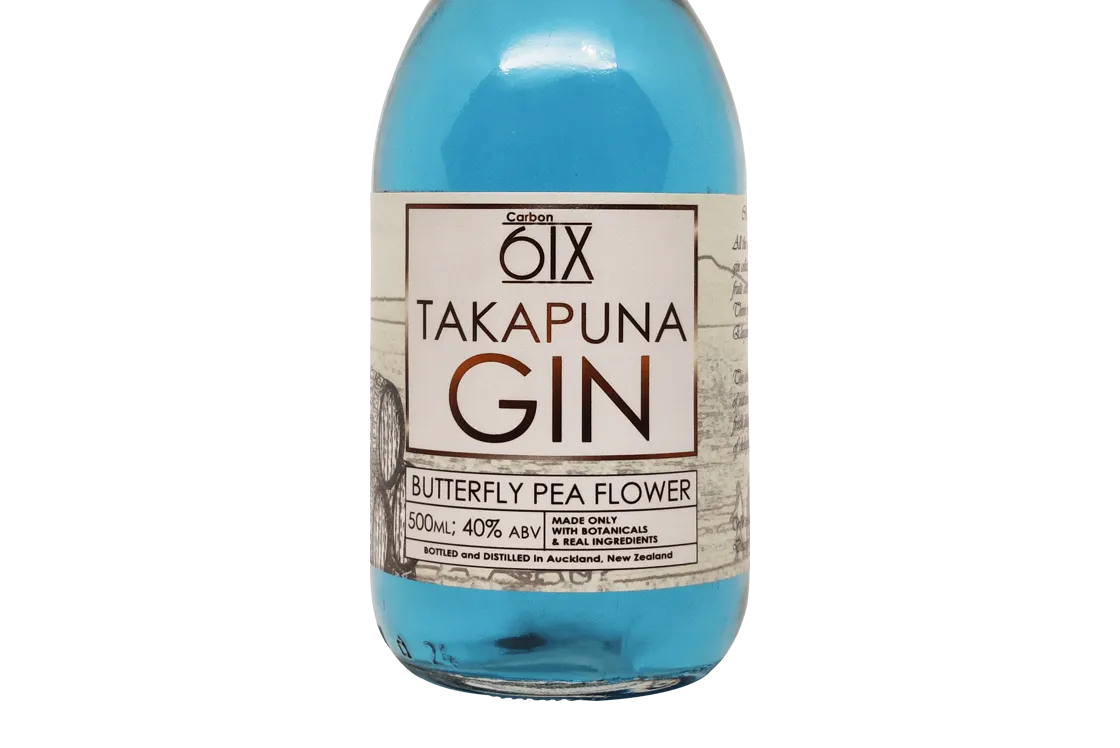 CarbonSix Takapuna Butterfly Pea Flower Gin (500ml) – Black Market