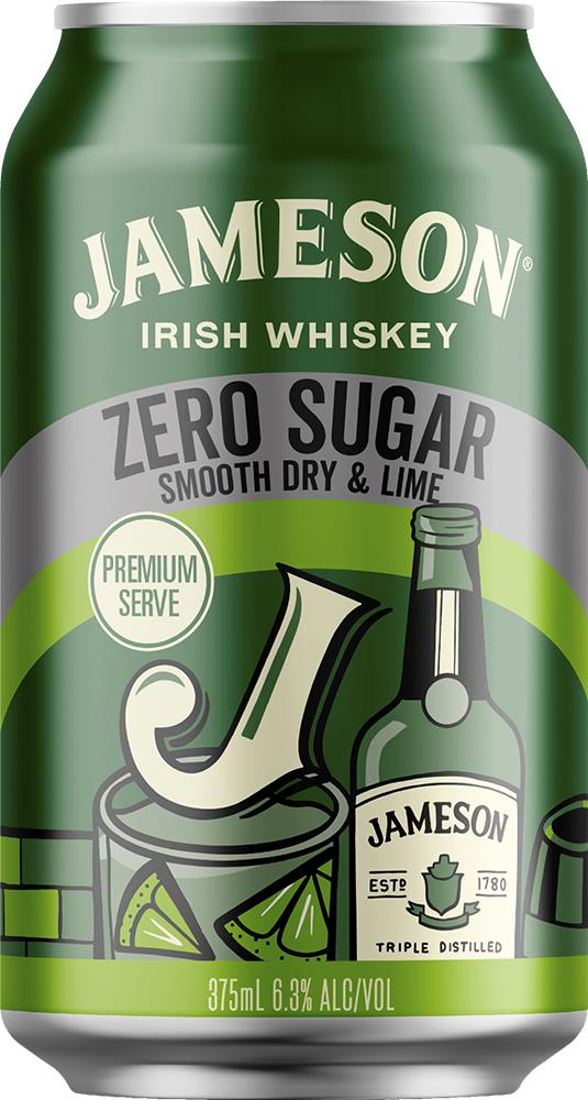 Jameson Zero Sugar Smooth Dry & Lime (375ml) (6x4pk) – Black Market