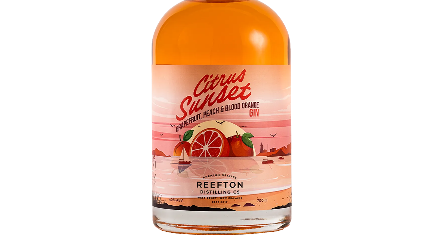 Reefton Distillery Co. Flavour Gallery Gin Series Citrus Sunset (700ml ...