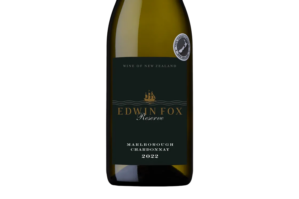 Edwin Fox Reserve Marlborough Chardonnay 2022 (Second Blend) – Black Market