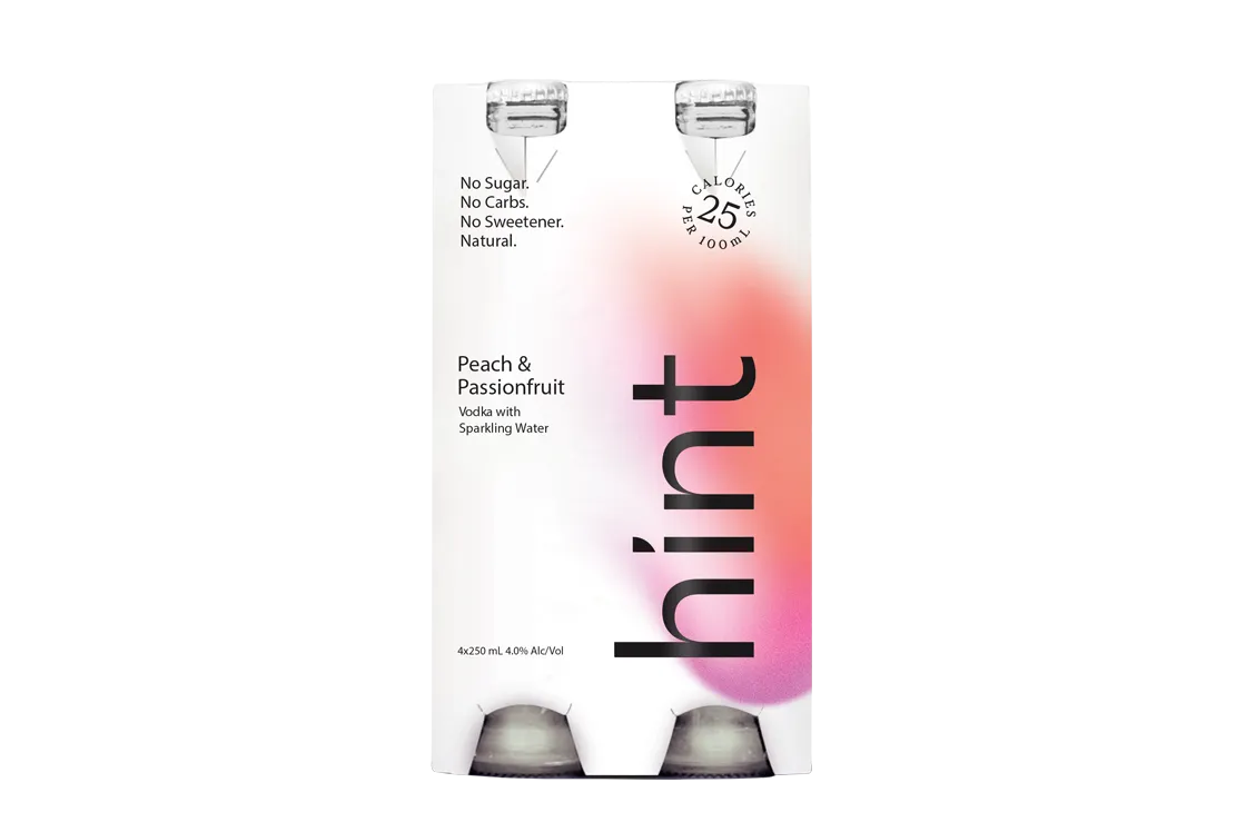 Hint Vodka Peach & Passionfruit With Sparkling Water (250ml) (6x4pk ...