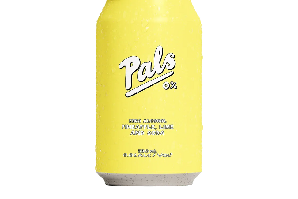 Pals 0% Pineapple, Lime & Soda (330ml) (4x6pk) – Black Market
